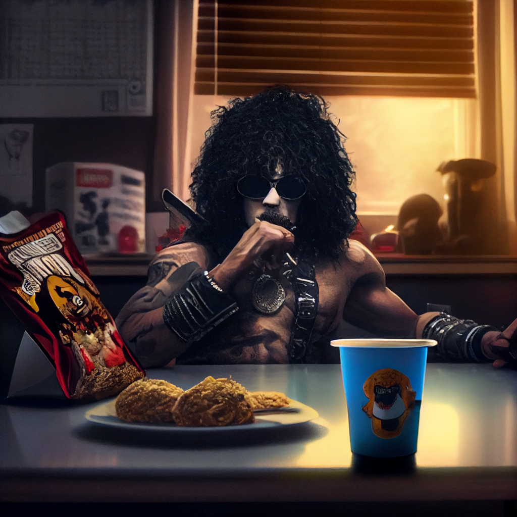 Slash invited me to his house for a succulent KFC dinner and had an ...
