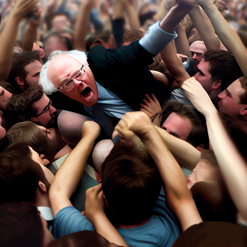 Bernie Sanders Shocks Fans at Lorna Shore Concert by Showing Up in His ...
